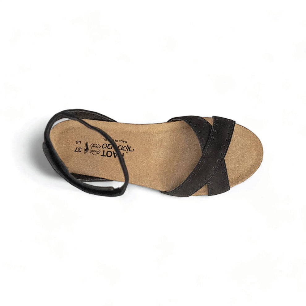 Naot Wand Women's Strappy Leather Kitten Wedge Sandal | Simons Shoes