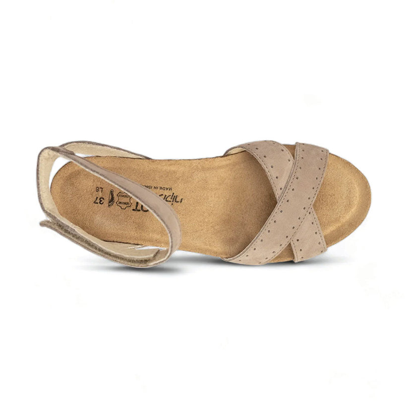 Naot Wand Women's Strappy Leather Kitten Wedge Sandal | Simons Shoes